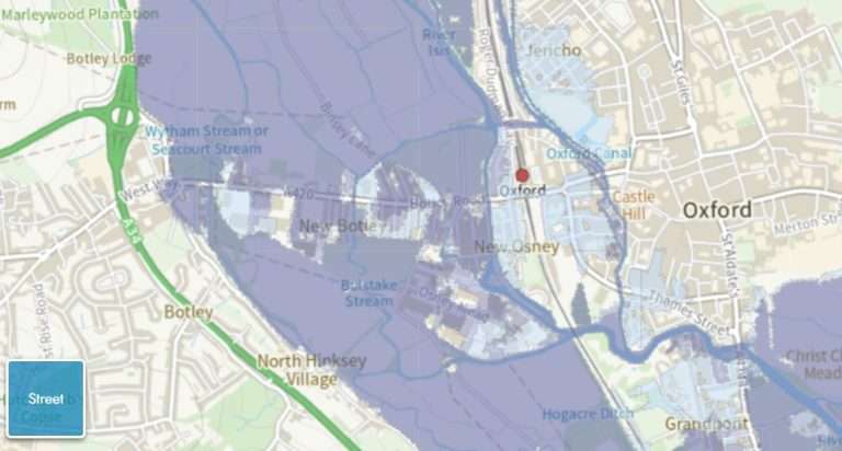 Flood Risk Map | Search Flood Risk by Postcode for Rivers, Sea ...